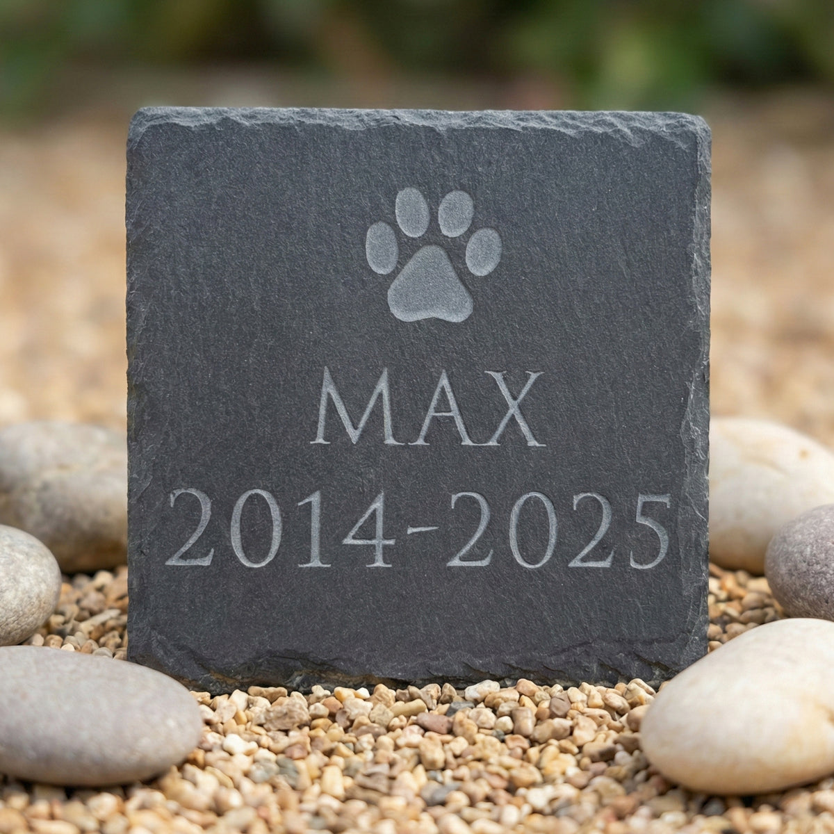 Personalized Pet Slate with Paw Print – Letterfest 🇺🇸