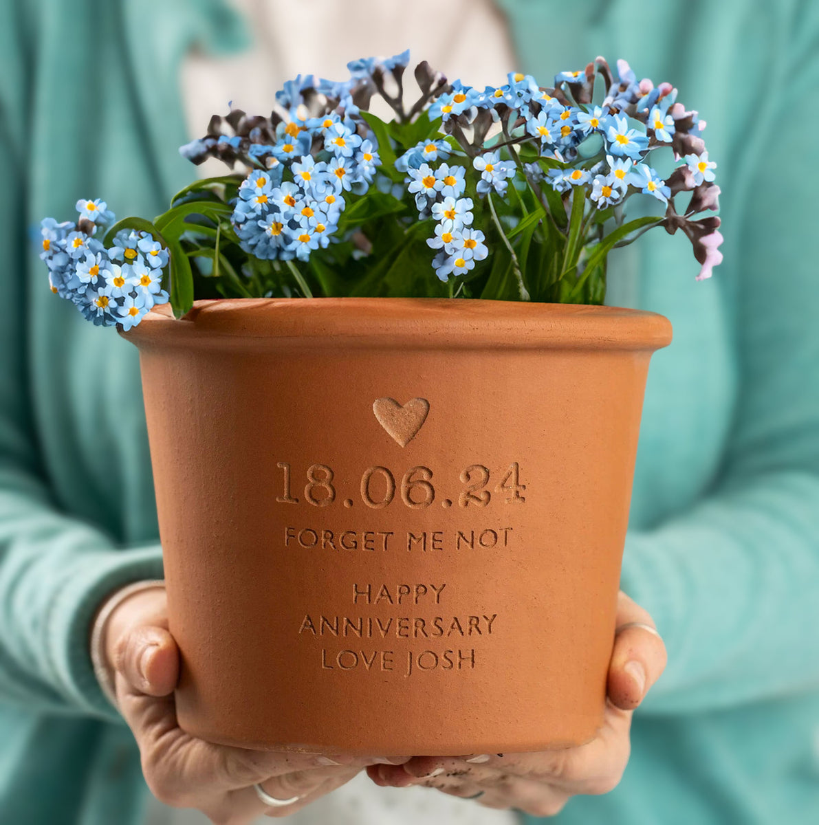Personalized Forget Me Not Plant Pot – Letterfest 🇺🇸