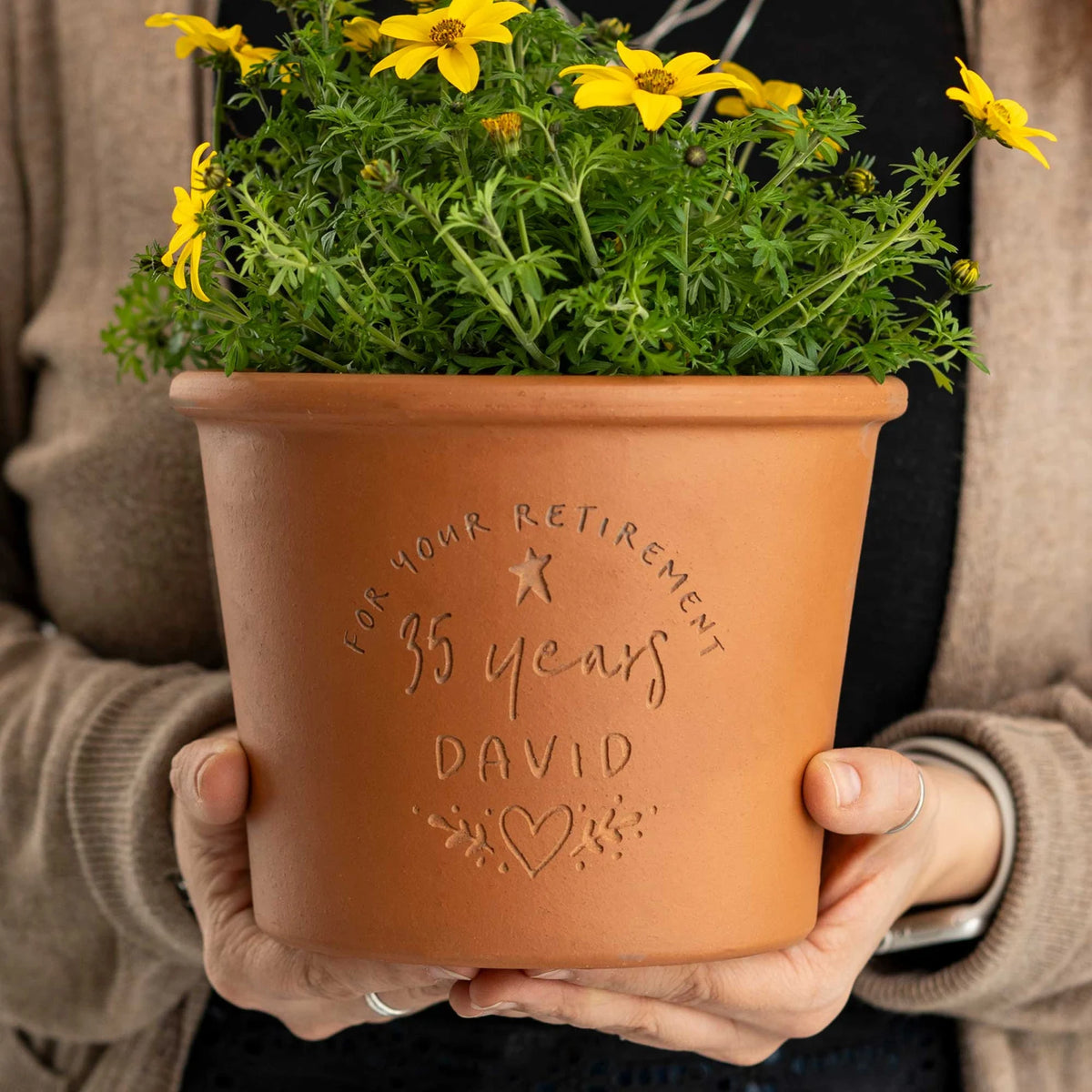 Retirement Engraved Plant Pot – Letterfest 🇺🇸