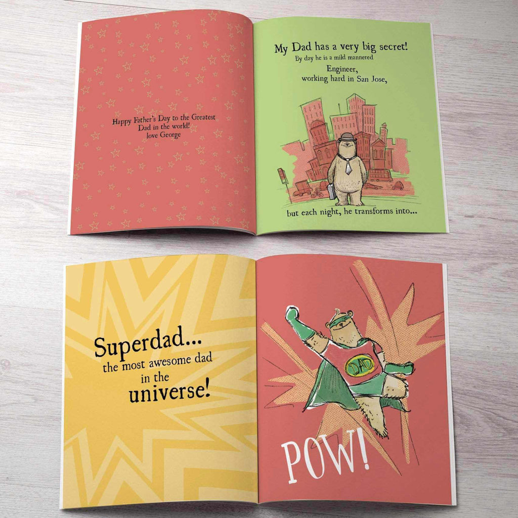 Personalized Kids Book - Dad's Superhero story – Letterfest 🇺🇸